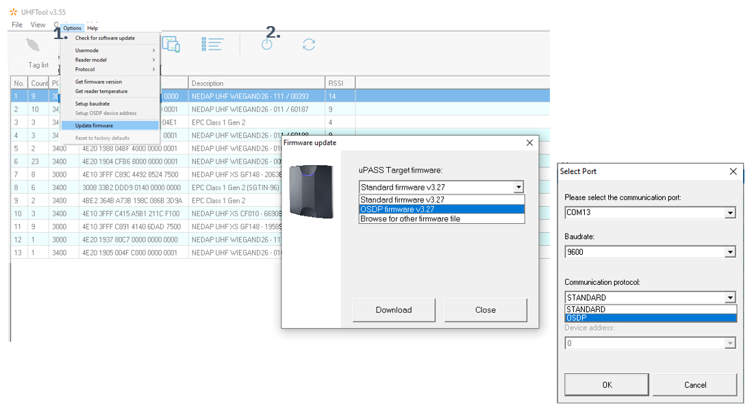 uPASS Target and OSDP – Nedap Identification Systems US
